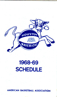 1968-69 HOUSTON MAVERICKS ABA BASKETBALL POCKET SCHEDULE | eBay