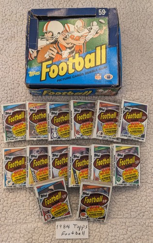 1984 Topps Football Unopened CELLO Pack Marino Elway Dickerson Rookie ...