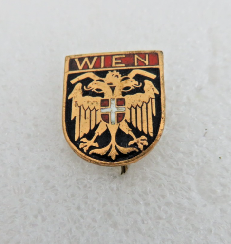 Vintage Wien Vienna Austria Eagle Coat of Arms Hat Lapel Pin Badge | eBay