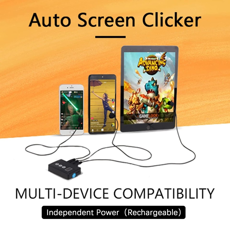 Screen Auto Clicker for iPhone iPad: 1*Click Head+1*Nano-adhesive ...