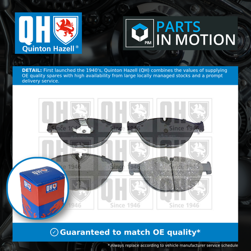 Brake Pads Set fits BMW 750 F01 4.4 Front 08 to 15 QH 34116775318 ...