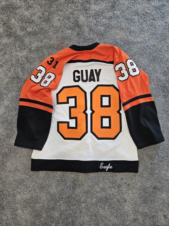 1985-86 Philadelphia Flyers Paul Guay Eagle Game Issued Not Worn Jersey | eBay