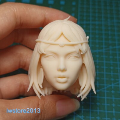 1:6 Ghost Princess Girl Head Sculpt Carved For 12" Female Action Figure ...