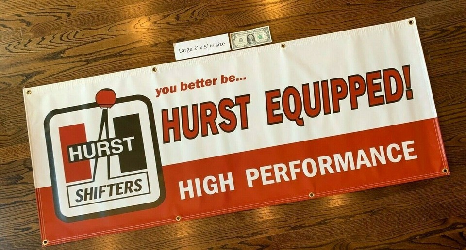 HURST SHIFTER Garage Banner Sign (Large 2'x5') | eBay