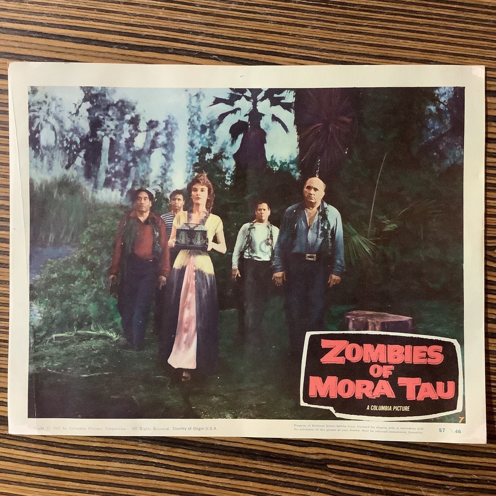 Zombies Of Mora Tau Original Lobby Car Movie Poster 1957 Horror Monster ...