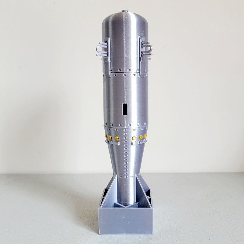 1:15 WWII US "Little Boy" Nuclear Bomb Model 20cm 3D Printed Military ...