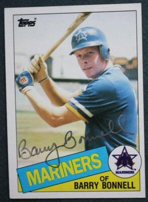 Seattle Mariners star Barry Bonnell signed / autographed 1985 Topps ...