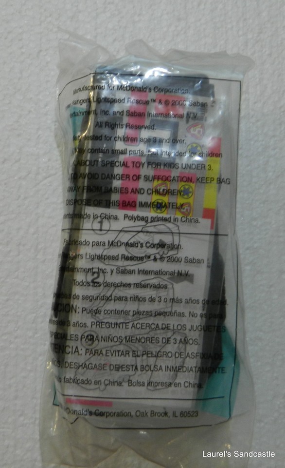 Pink Rail Rescue ~ #6 McDonald’s 2000 Power Rangers Rescue ~ NEW ...