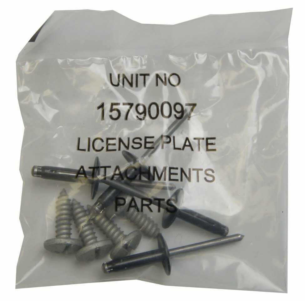 Front License Plate Mounting Bracket Hardware 15790097 2015 up Cadillac ...