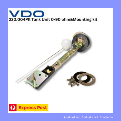 VDO 220.004 Fuel Tank Sender Unit 0-90 OHM Adj. 150-535mm & mounting ...