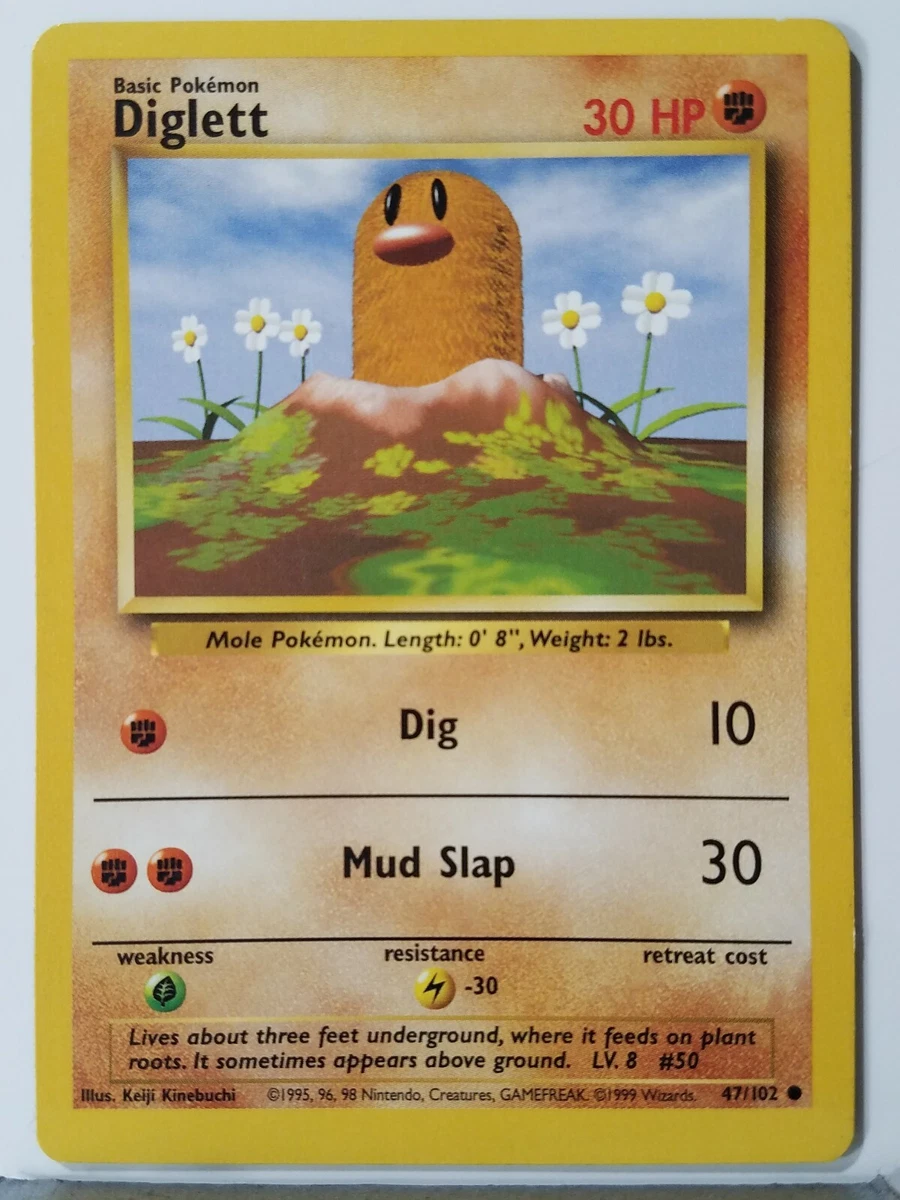 Pokemon Diglett Card