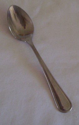 1 Tea Spoon Teaspoon Stainless DJ Korea DJ5 Glossy Round Tip Outline | eBay