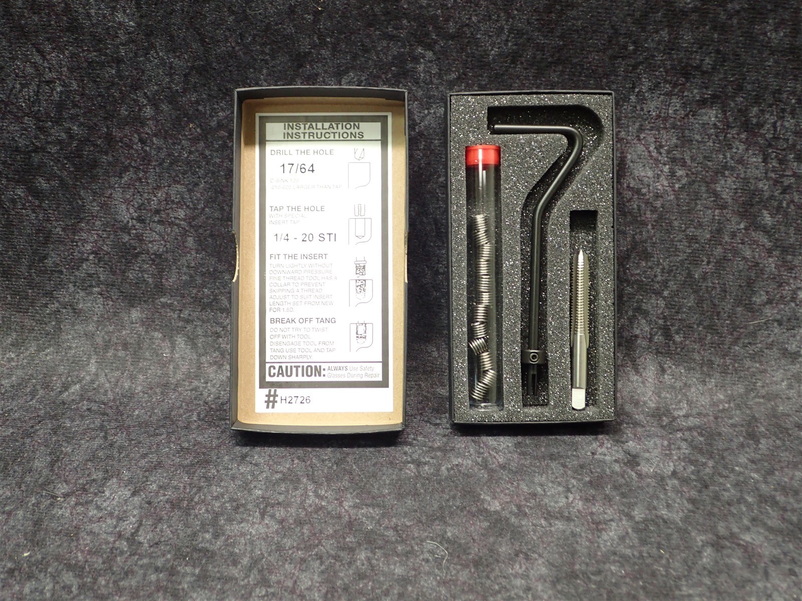 NEW CHRISLYNN 1 4 20 Thread Repair Kit Part 82116 W Tap And Tool