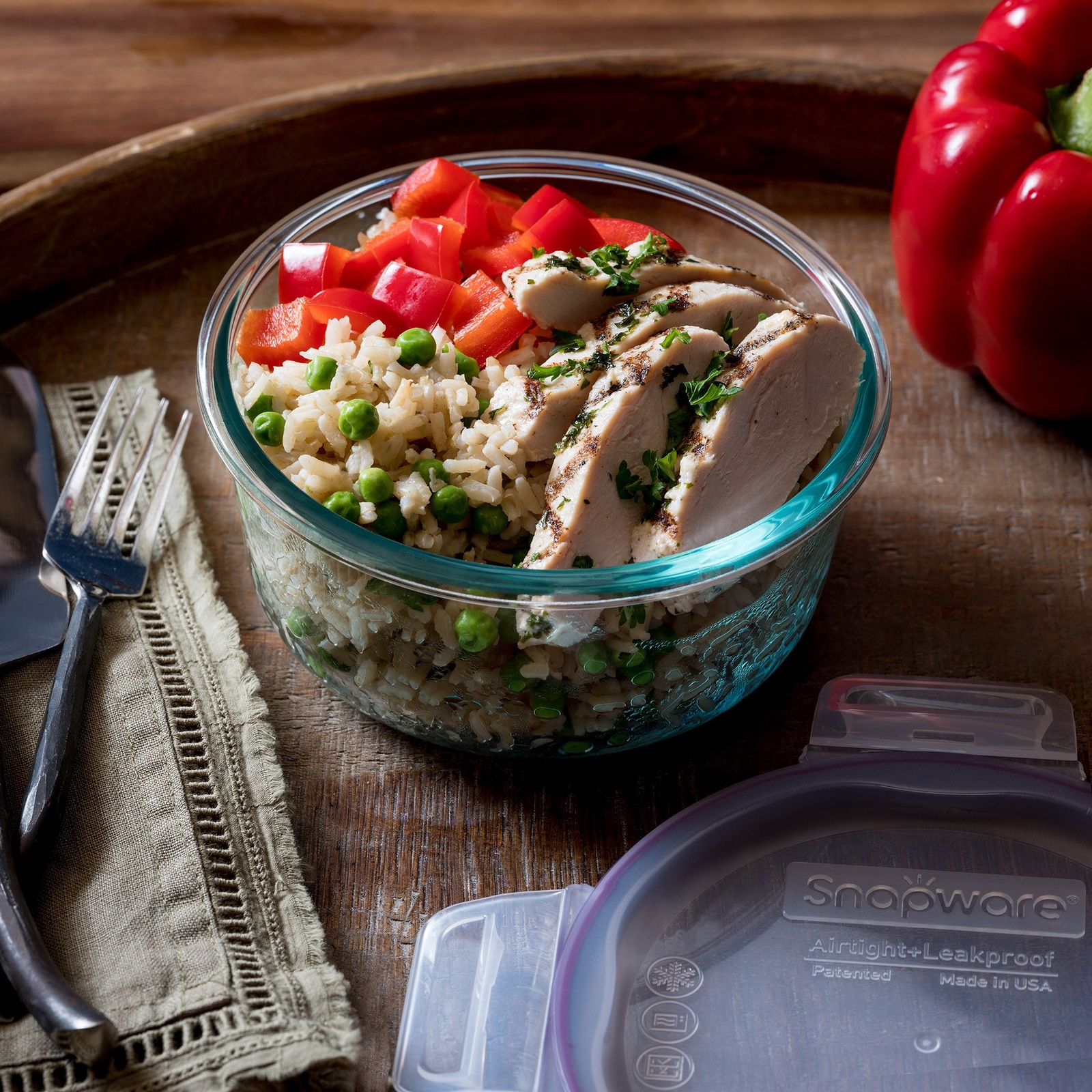 Snapware 1-Cup Total Solution Round Food Storage Container, Glass | eBay