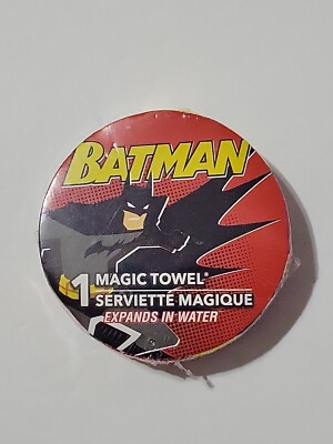 New BATMAN Magic Towel Washcloth 11.75" x 11.76" NEW SEALED... | eBay