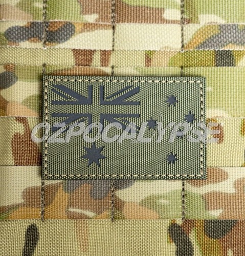 Green Australian Flag Patch - Army Military Dpdu Dpcu Amcu Adf Tbas ...