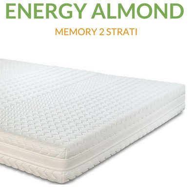 MATERASSO MEMORY ENERGY ALMOND ORTOPEDICO FIBRA ANALLERGICA ANTIACARO ...