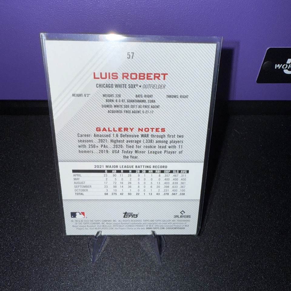 2022 Topps Gallery - Luis Robert #57 Printer Proof | eBay