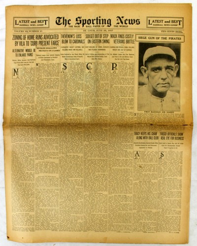 1927 SPORTING NEWS BASEBALL MAGAZINE ORIGINAL 6 30 1927 | eBay