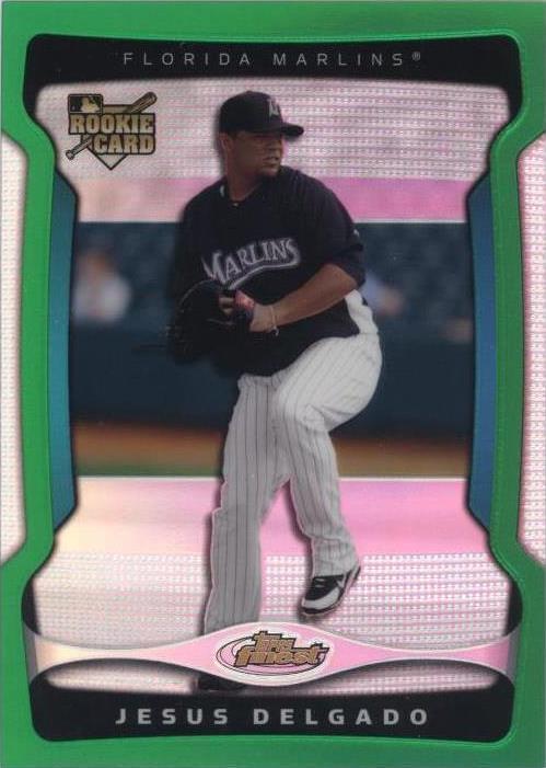 2009 Topps Finest - Jesus Delgado #150 Green Refractor /99 (RC) for ...