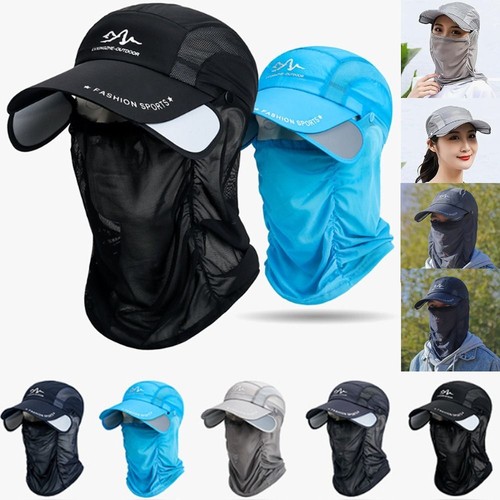 Retractable Brim Sun Hat Outdoor Full Face Mask Multifunctional ...