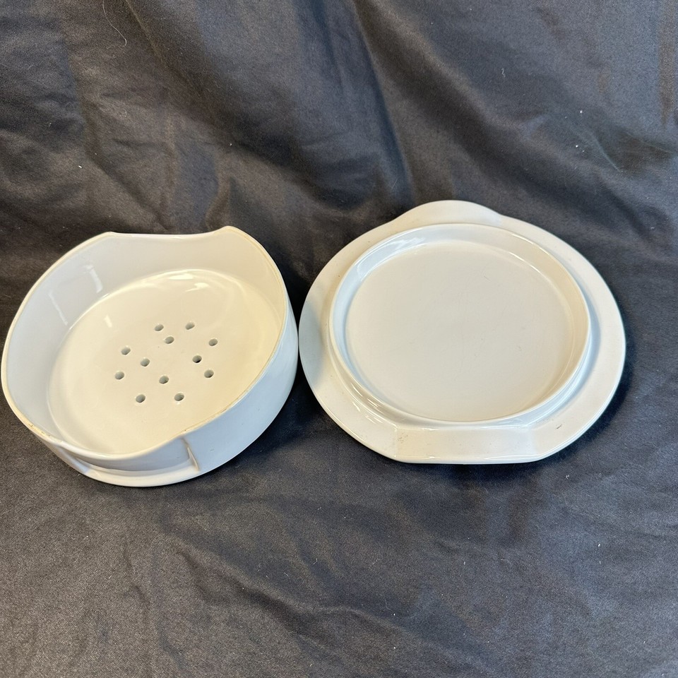 Crate & Barrel Brie Cheese Baker Baking Dish Server Keeper 2 Pc. Vent ...