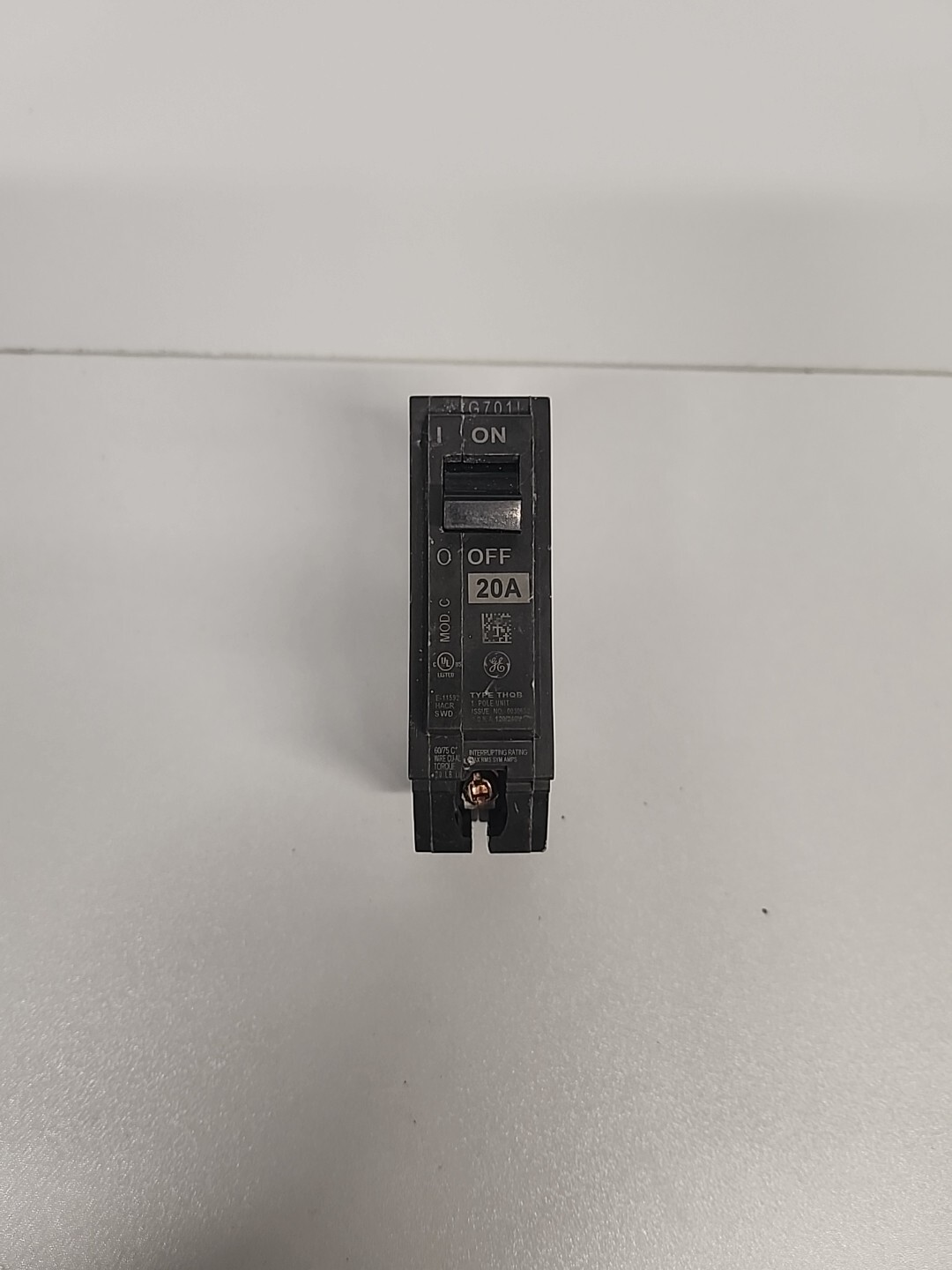 GE THQB1120 CIRCUIT BREAKER 20 AMP 120/240V 1P BOLT ON New Style Take ...