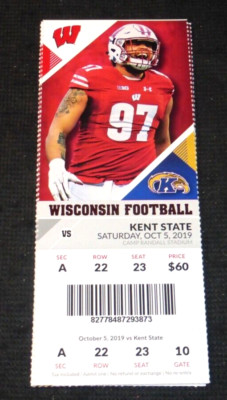 2019 Wisconsin Badgers Football vs Kent State~Isaiahh Loudermilk 10/5 ...