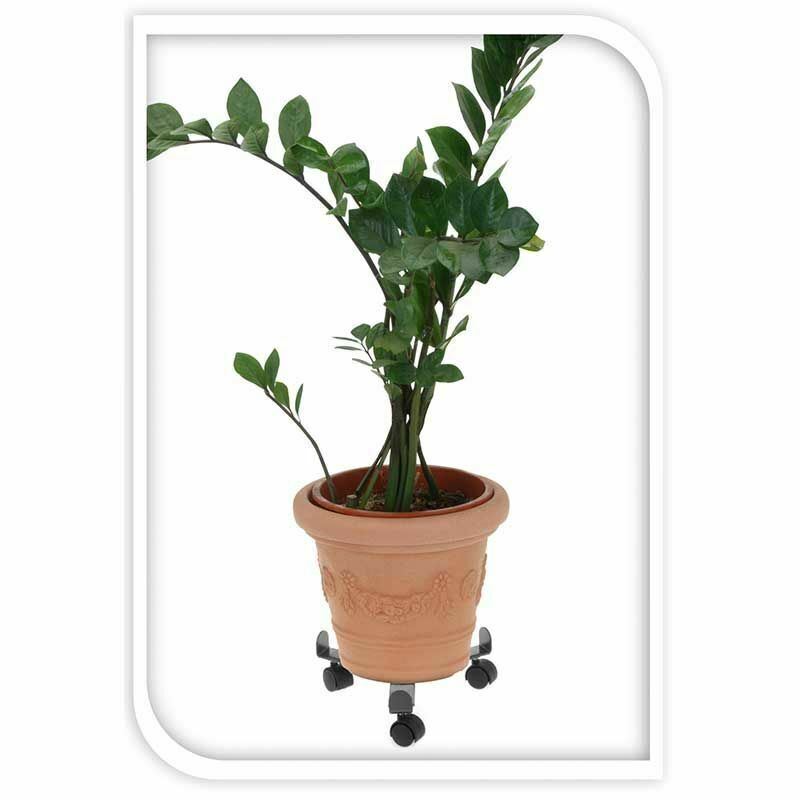 Plant Caddy Stand on Wheels Extendable Trolley Large Heavy Duty Plant ...