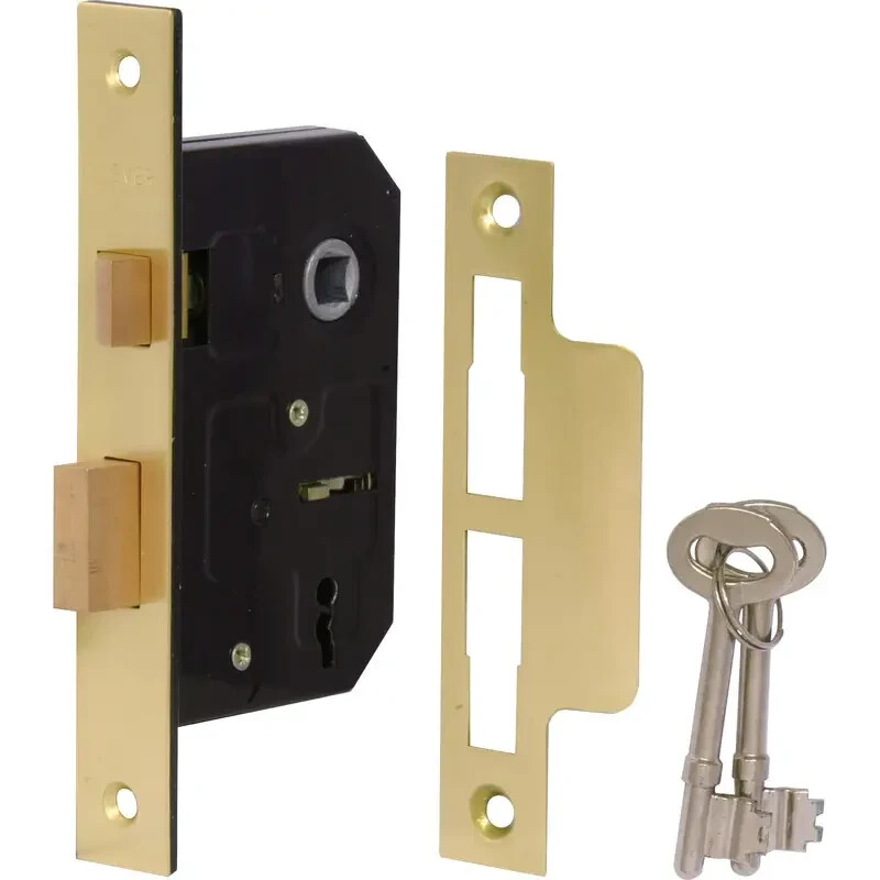 5 Lever Sash Lock - Dale Hardware - 63mm/75mm - Brass/Chrome | eBay UK