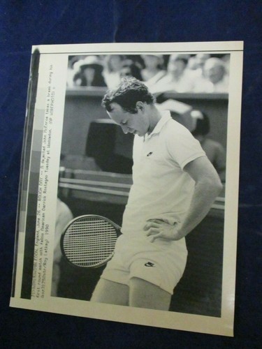 1990 John McEnroe vs Derrick Rostagno Wimbledon 1st Rd. Vintage Wire ...