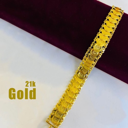 21K 'Real 'Solid 'Yellow 'Gold 'Link 'Chain Round,Lera,ٍٍShape Womens ...