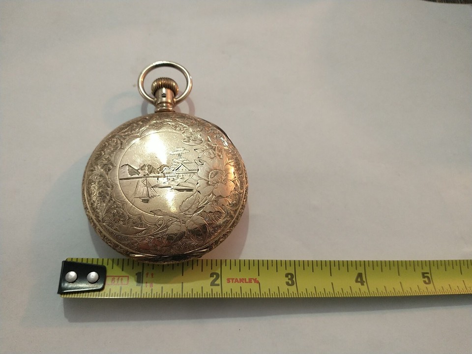Large 18 Size Gold Filled Pocket Watch Case Only Parts Or Repair | eBay