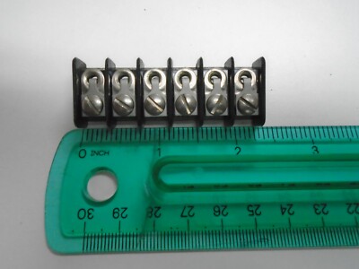 Terminal screw welded block connector Bakelite Strip 6 positions sold ...