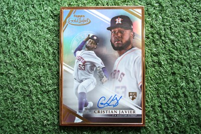 Cristian Javier 2021 Topps Gold Label Framed Autographs #FA-CJ On-Card ...