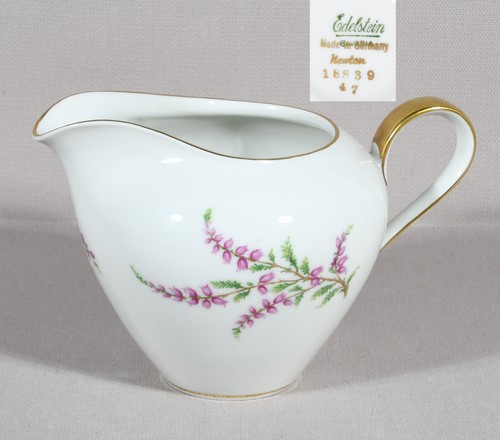 Edelstein Newton Creamer Gold Trim 4" Tall | eBay