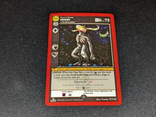 Metazoo Wendigo 5/163 Nightfall 1st Edition FULL HOLO NM | eBay