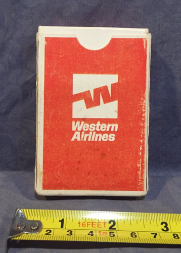 Western Airlines Playing Cards Destination Cities Plastic Sealed | eBay