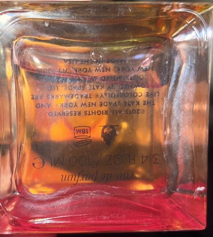 NEW KATE SPADE LIVE COLOR FULLY EDP EAU DE PARFUM 3.4 OZ/100ML | eBay