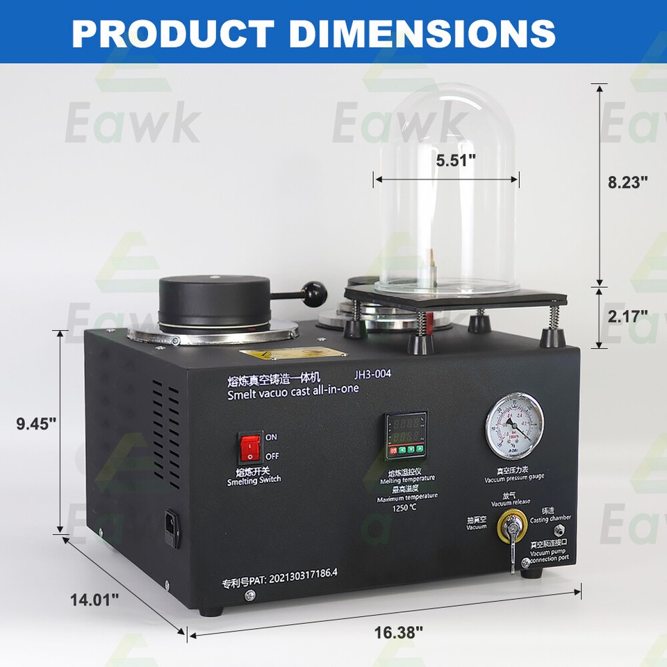 2L Vacuum Lost Wax Cast Combination Investment Machine Investing ...
