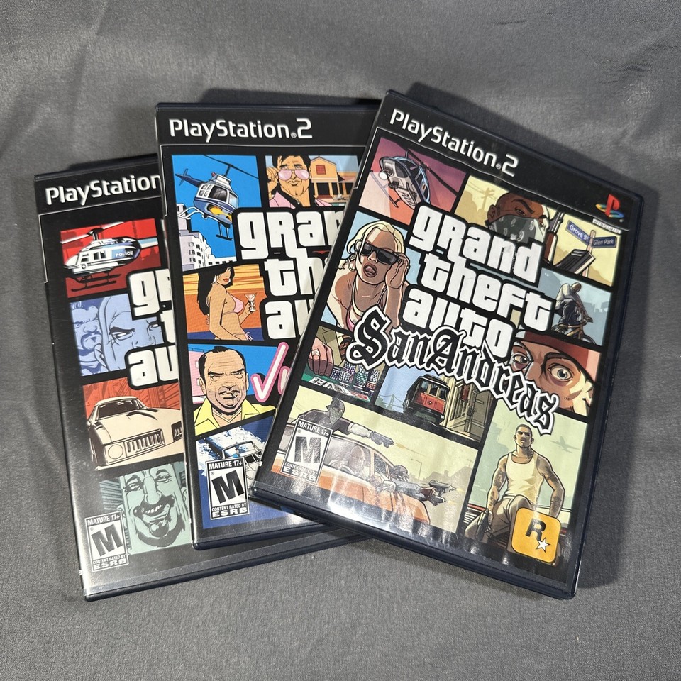 GRAND THEFT AUTO TRILOGY PS2 GAME Used 710425371110| eBay