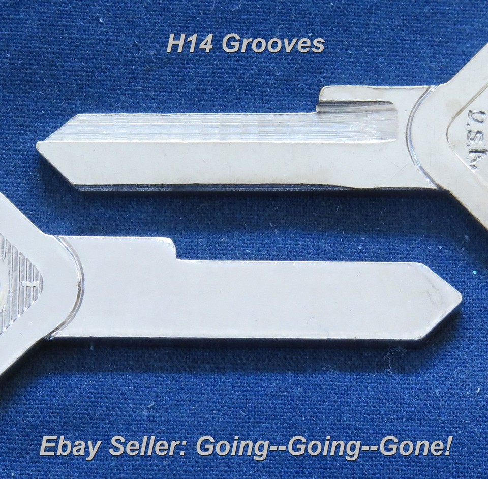 SET OEM KEY BLANKS FORD LINCOLN MERCURY EDSEL 1952-1954 NOS + CUSTOM ...