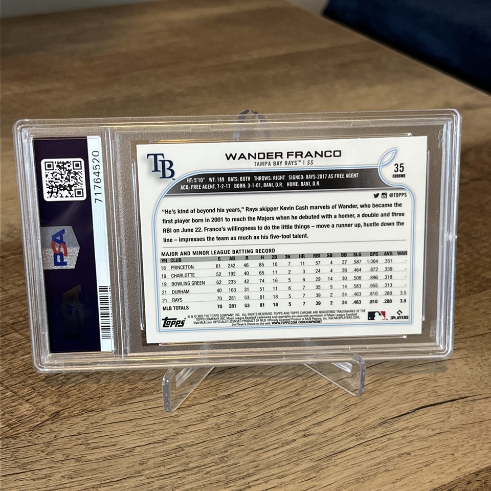 2022 Topps Chrome Wander Franco Rookie Card #35! PSA 10 GEM MINT | eBay