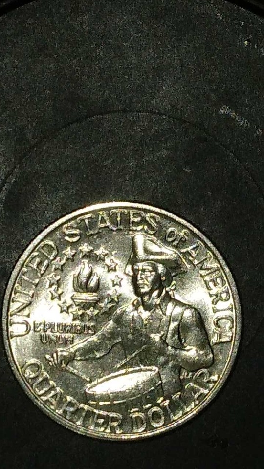 1776-1976 bicentennial quarter no mint mark, number and letter errors ...