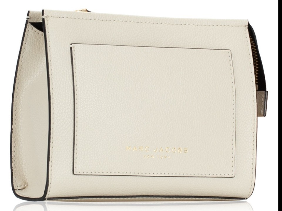 Marc Jacobs Grind Leather Cosmetic Bag Pouch Case New MK024015-B | eBay