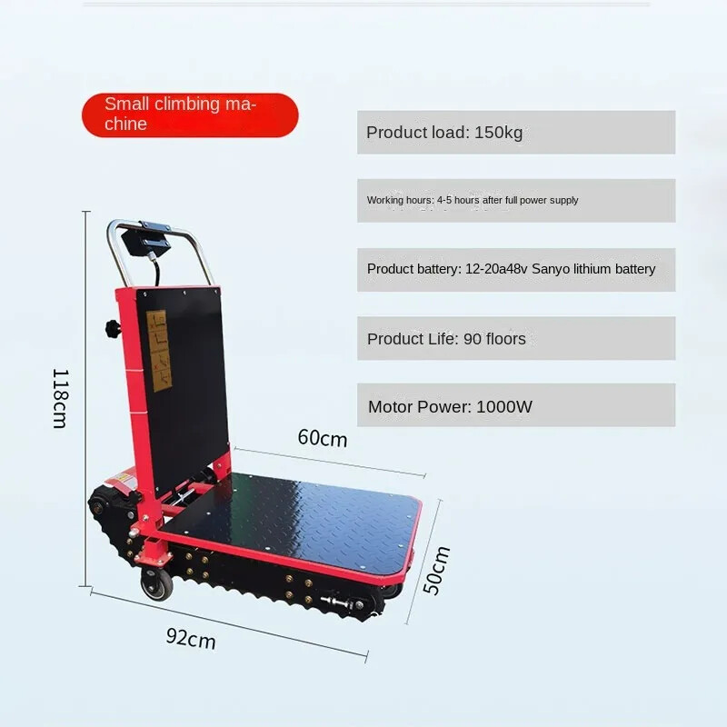 Electric Ladder Truck Construction Materials Up and Down Stairs Crawler ...