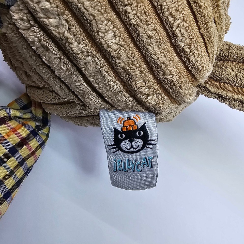 JELLYCAT Cordy Roy puppy dog soft plush plaid patches patchwork retired ...