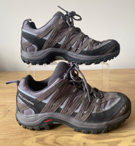 Salomon Grey Gore-tex Contagrip Ortholite Walking Hiking Trainers EU 40 ...