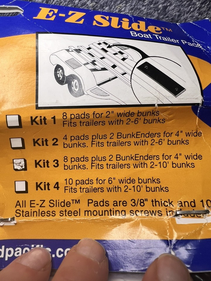 EZ Slide Boat Trailer Pads By Ironwood Pacific Outdoors | eBay