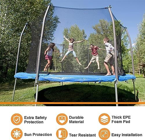 Trampoline Pad, 12 FT 14FT Universal Replacement Trampoline Spring ...